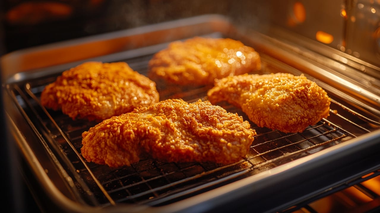 Crispy Oven-Baked Fried Chicken—All the Flavor, None of the Grease